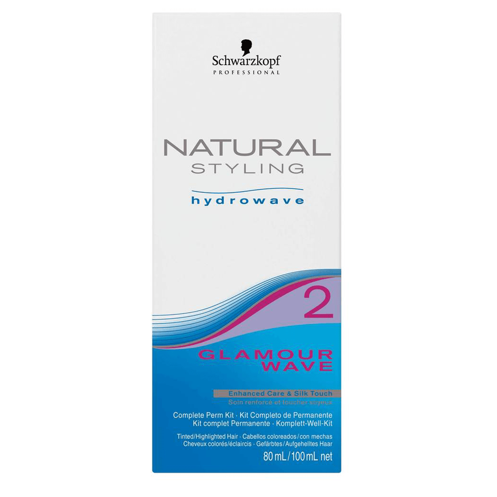 SCHWARZKOPF Natural Styling Hydrowave Glamour Wave #2 電髮水套裝 - City Hair 都市美髮用品